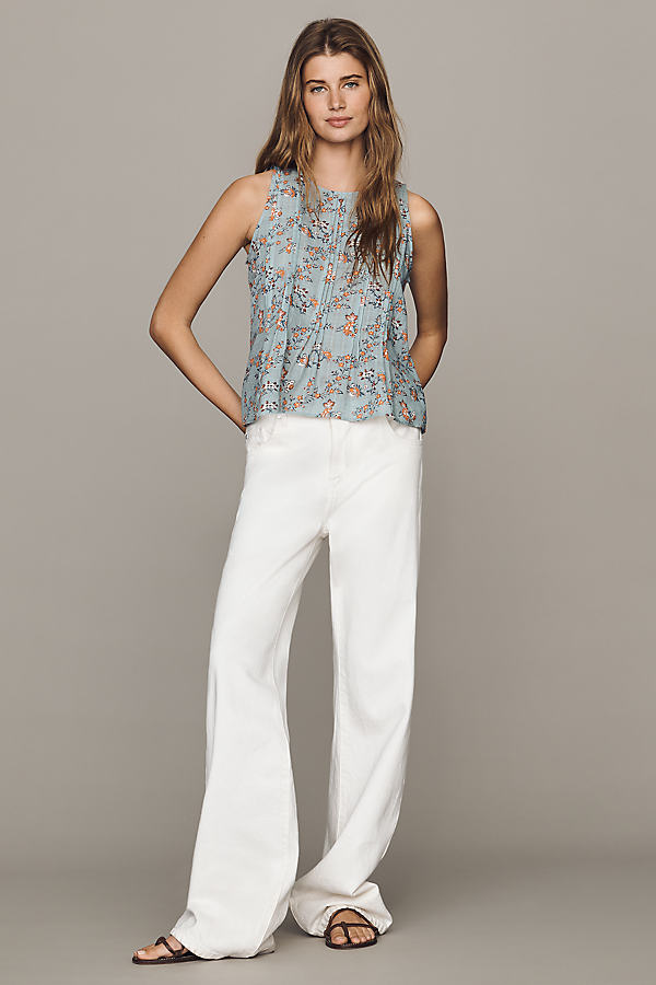 PILCRO Pilcro 100% Cotton Pintuck Tank Top